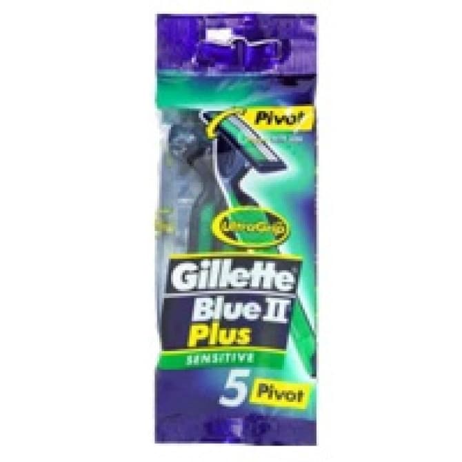 Buy Gillette Blue II Plus Ultragrip Pivot Disposable Shaving Razor 5 ...