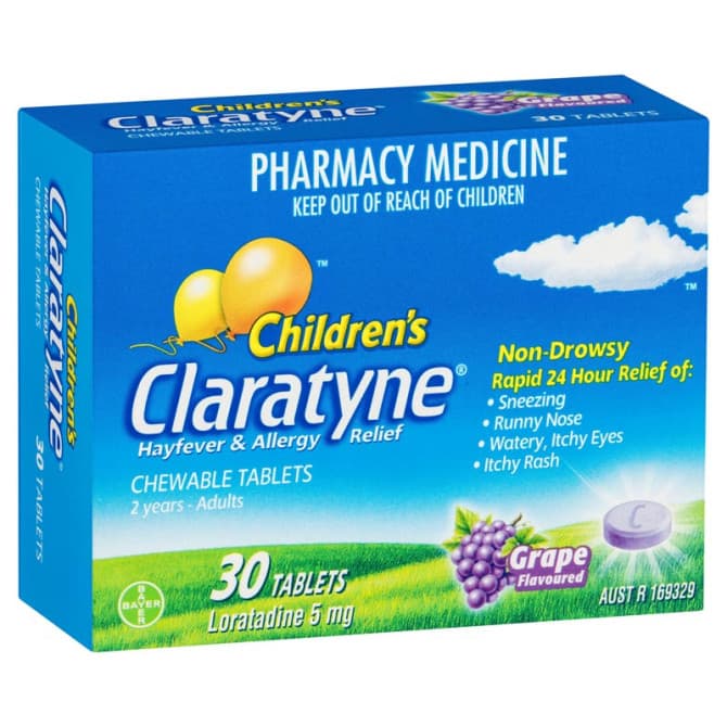 Buy Claratyne Childrens Chewable 30 Tablets Online | Chempro Chemists