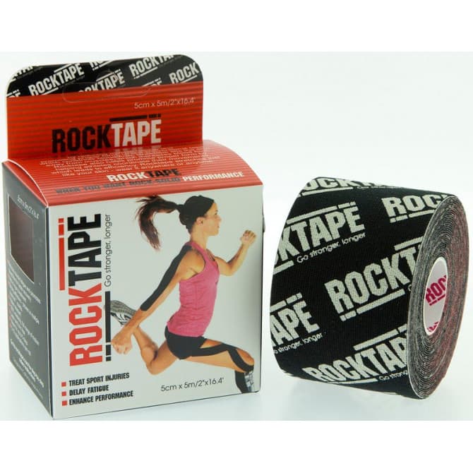Buy Rocktape 5cm x 5m Black Online Chempro