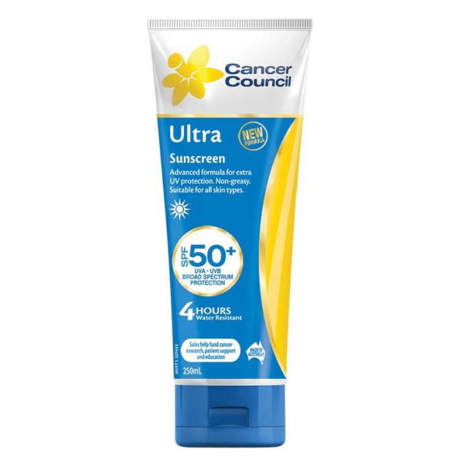 Buy Cancer Council Ultra Sunscreen SPF50 Plus Tube 250ml Online