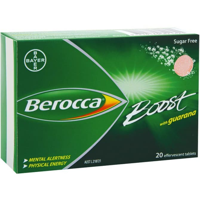Buy Berocca Boost with Guarana 20 Effervescent Tablets Online | Chempro ...