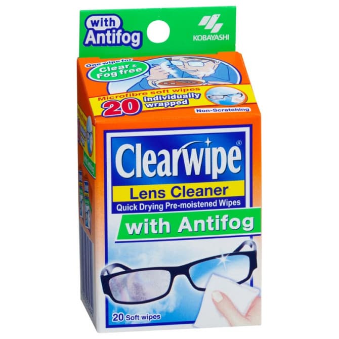 Buy Clearwipe Lens Cleaner With Antifog 20 Wipes Online