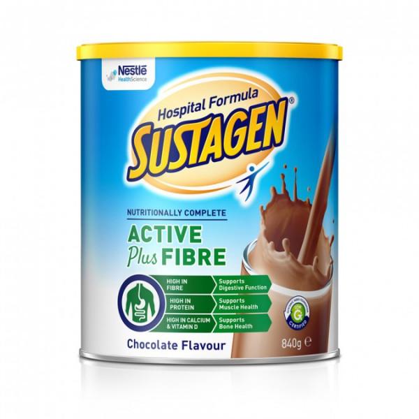 Buy Sustagen Hospital Formula Active Plus Fibre Chocolate 840g Online ...