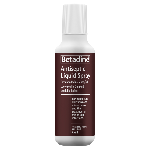 Buy Betadine Antiseptic Liquid Spray 75ml Online | Chempro Chemists
