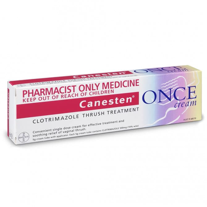 Buy Canesten Vaginal Once Cream 10 Percent 5g S3 Online