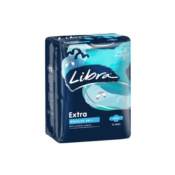 Buy Libra Extra Pads Regular With Wings 14 Pack Online | Chempro Chemists