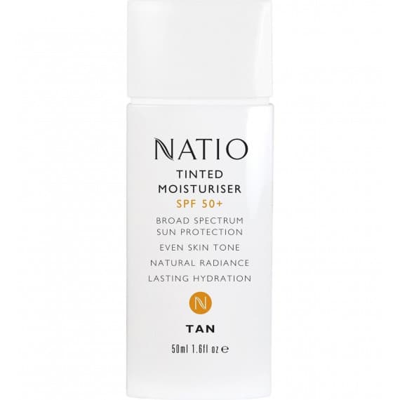 Buy Natio Tinted Moisturiser SPF 50 Plus Tan 50ml Online