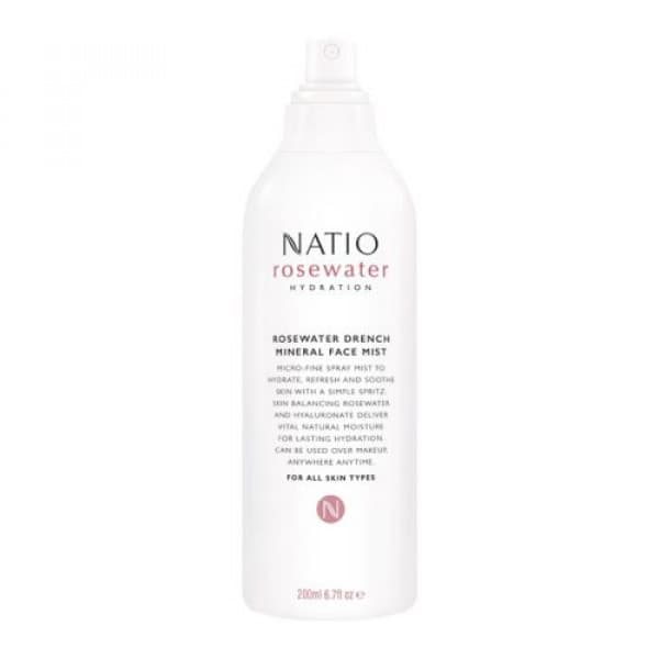 Buy Natio Rosewater Drench Mineral Face Mist 200ml Online | Chempro Chemists