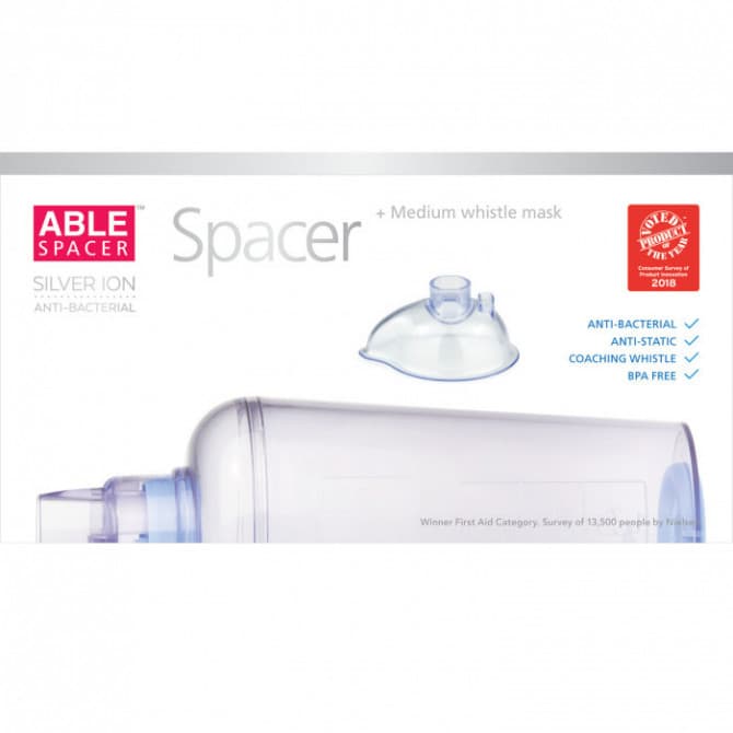 Buy Able Spacer Anti-Bacterial with Medium Mask Online | Chempro Chemists