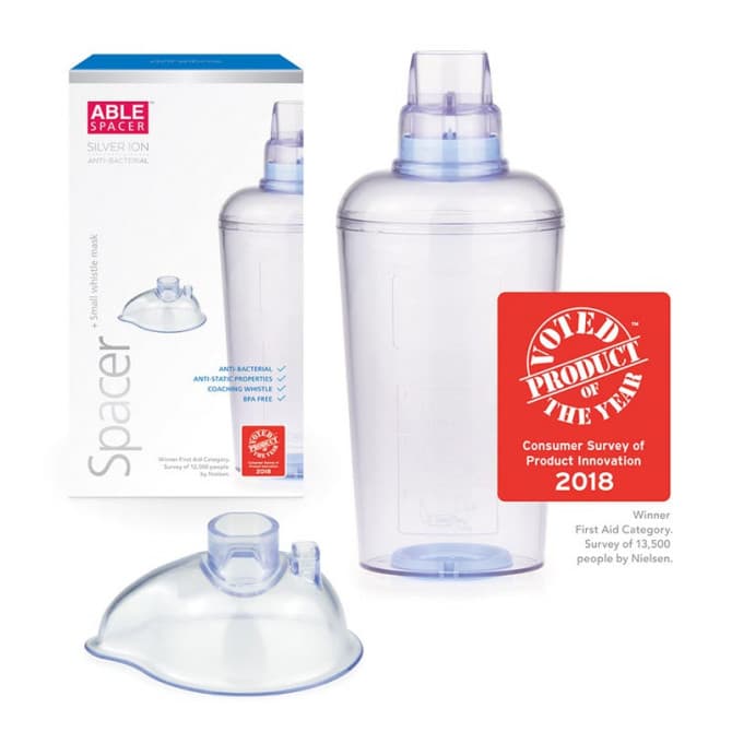 Buy Able Spacer Anti-Bacterial with Small Mask Online | Chempro Chemists