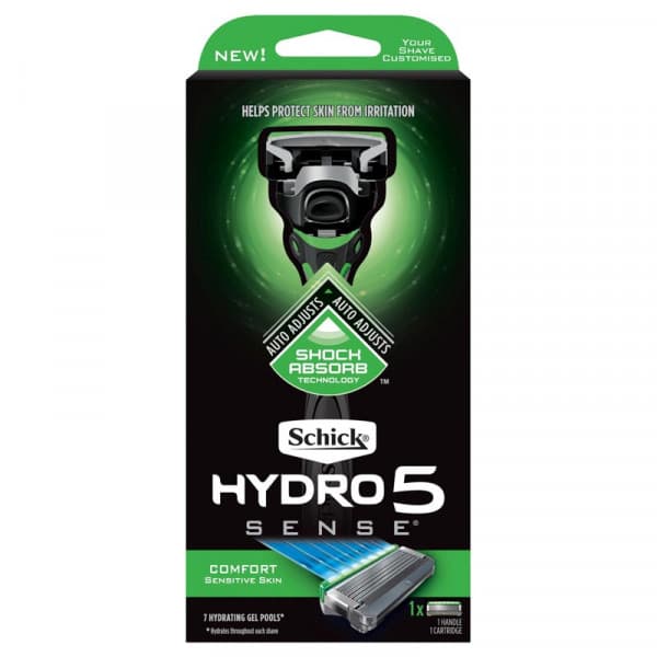 Buy Schick Hydro 5 Sense Comfort Razor Kit Online | Chempro Chemists