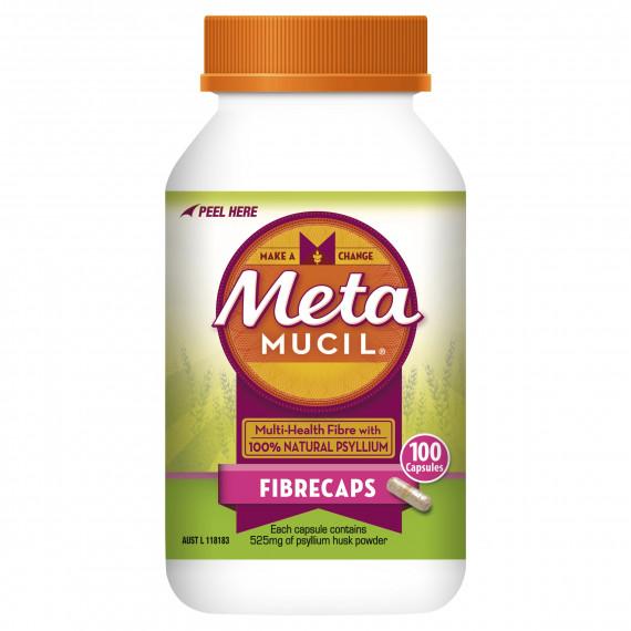 Buy Metamucil Multihealth Fibercaps 100 Capsules Online | Chempro Chemists