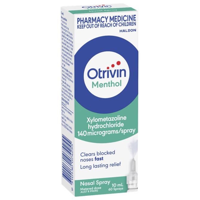 Buy Otrivin Menthol Nasal Spray for Blocked Nose 10mL Online