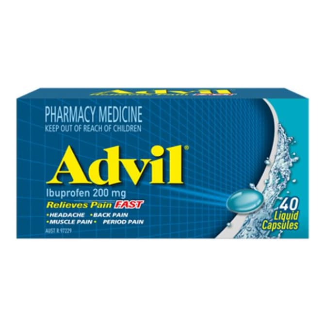 Buy Advil Liquid Capsules 40 Capsules Online | Chempro Chemists