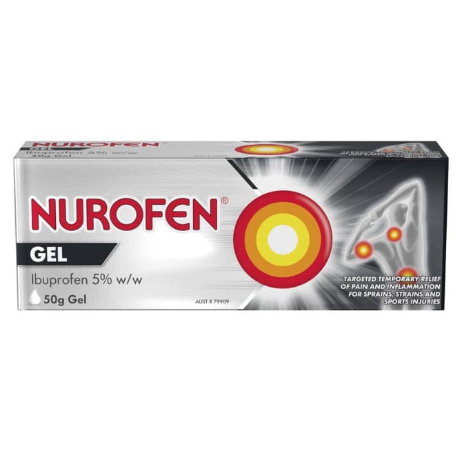 Buy Nurofen Pain and Inflammation Relief Gel 5 Percent Ibuprofen 50g Online
