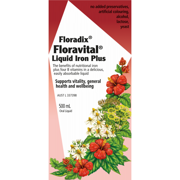 Buy Floradix Floravital Liquid Iron Extract 500ml Online | Chempro Chemists