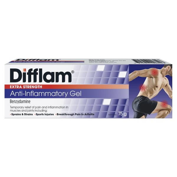 Buy Difflam Extra Strength Anti-Inflammatory Gel 75g Online