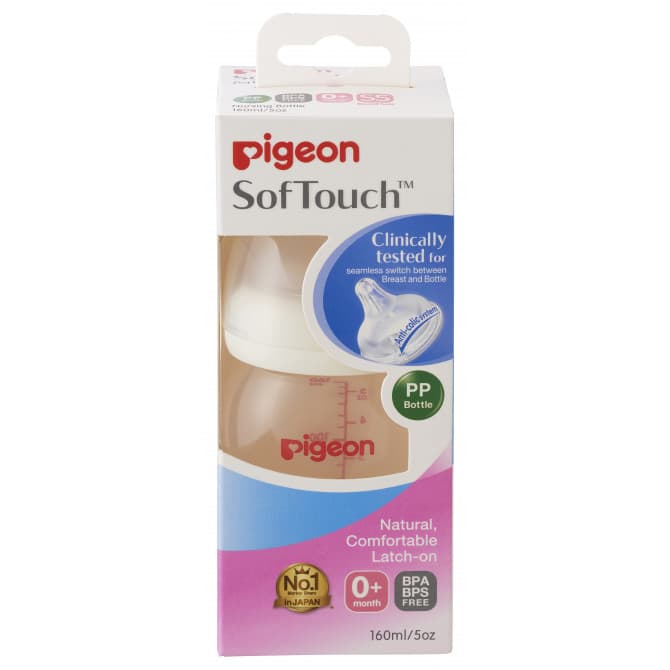 Buy Pigeon Softouch Peristaltic Plus PP Bottle 160ml Online | Chempro Chemists