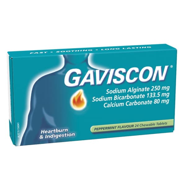Buy Gaviscon Core Peppermint 24 Pack Online