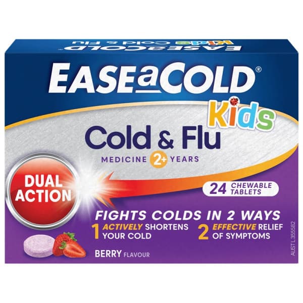 Buy Ease A Cold Kids Cold And Flu 24 Chewable Tablets Online
