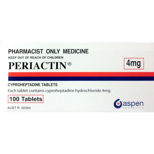 Buy Periactin 4mg 100 Tablets S3 Online