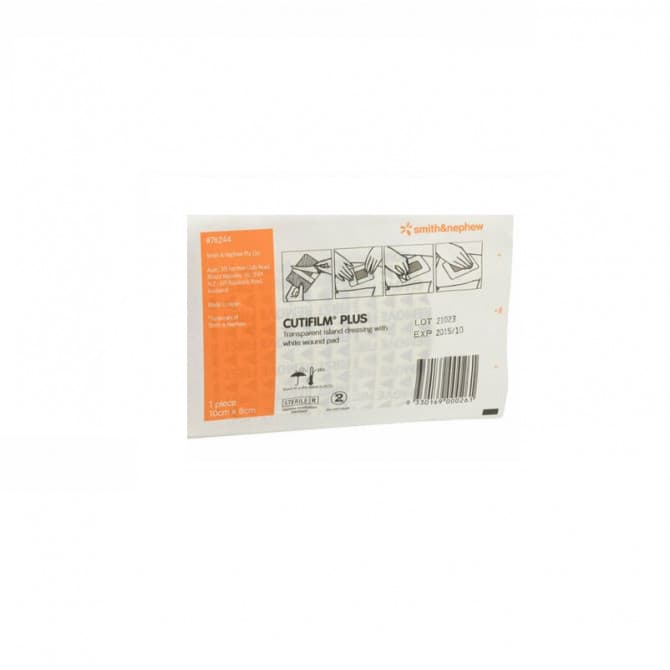 Buy Cutifilm Plus Transparent Island Dressing White 10cm x 8cm Single ...