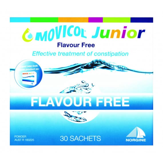 Buy Movicol Junior Flavour Free 30 Sachets Online | Chempro Chemists