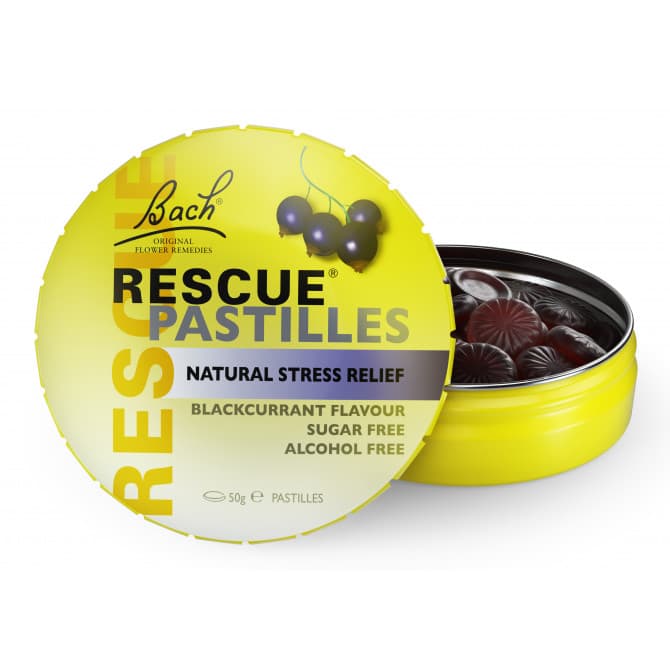 Buy Bach Rescue Remedy Pastilles Blackcurrant 50g Online Chempro Chemists