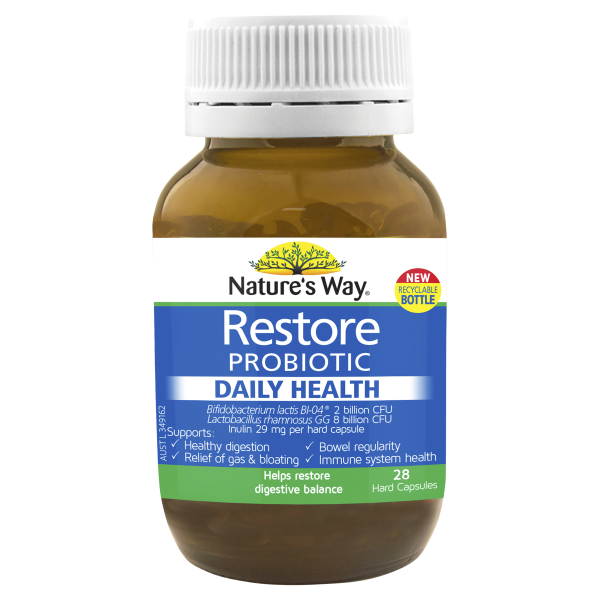 Buy Natures Way Restore Probiotic Daily Health 28 Capsules Online