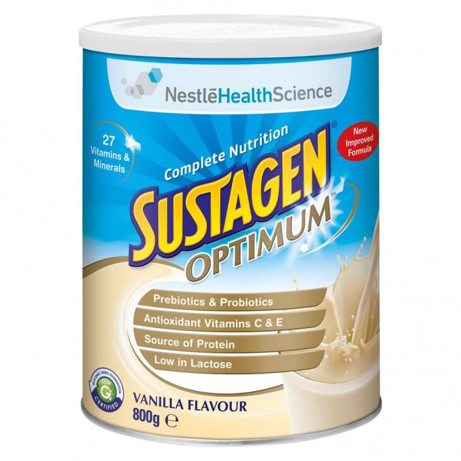 Buy Sustagen Optimum Vanilla 800g Online