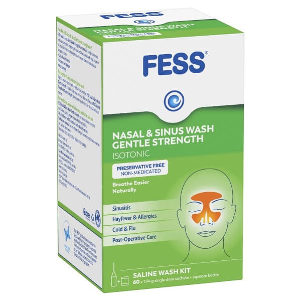 Buy Fess Sinu Cleanse Isotonic Wash Kit 60 Online | Chempro Chemists