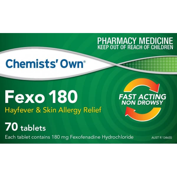 Buy Chemists Own Fexo 180mg 70 Tablets Online | Chempro Chemists