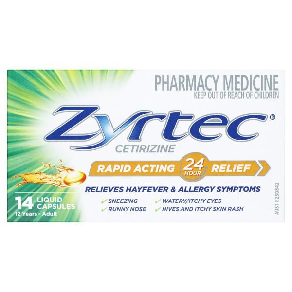 Buy Zyrtec Rapid Acting Capsules Online Chempro Online