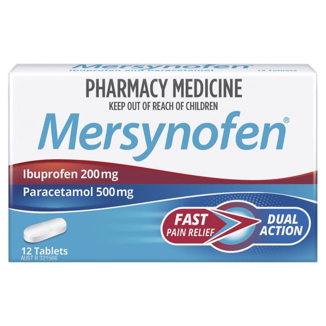 Buy Mersynofen 12 Tablets Online