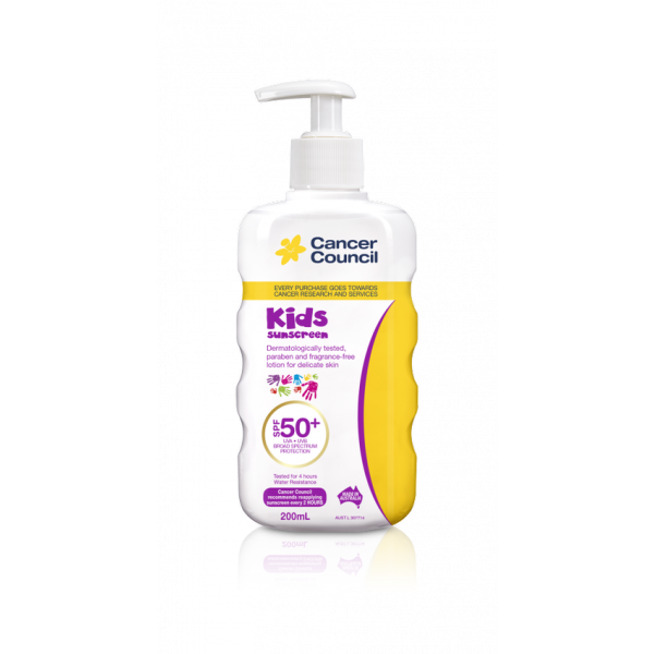 Buy Cancer Council Kids Sunscreen Pump SPF50+ 200ml Online | Chempro ...