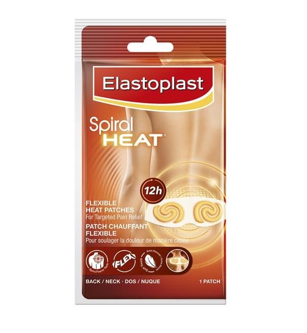 Buy Elastoplast Spiral Heat Flexible Heat Patches Back & Neck 1 Pack ...