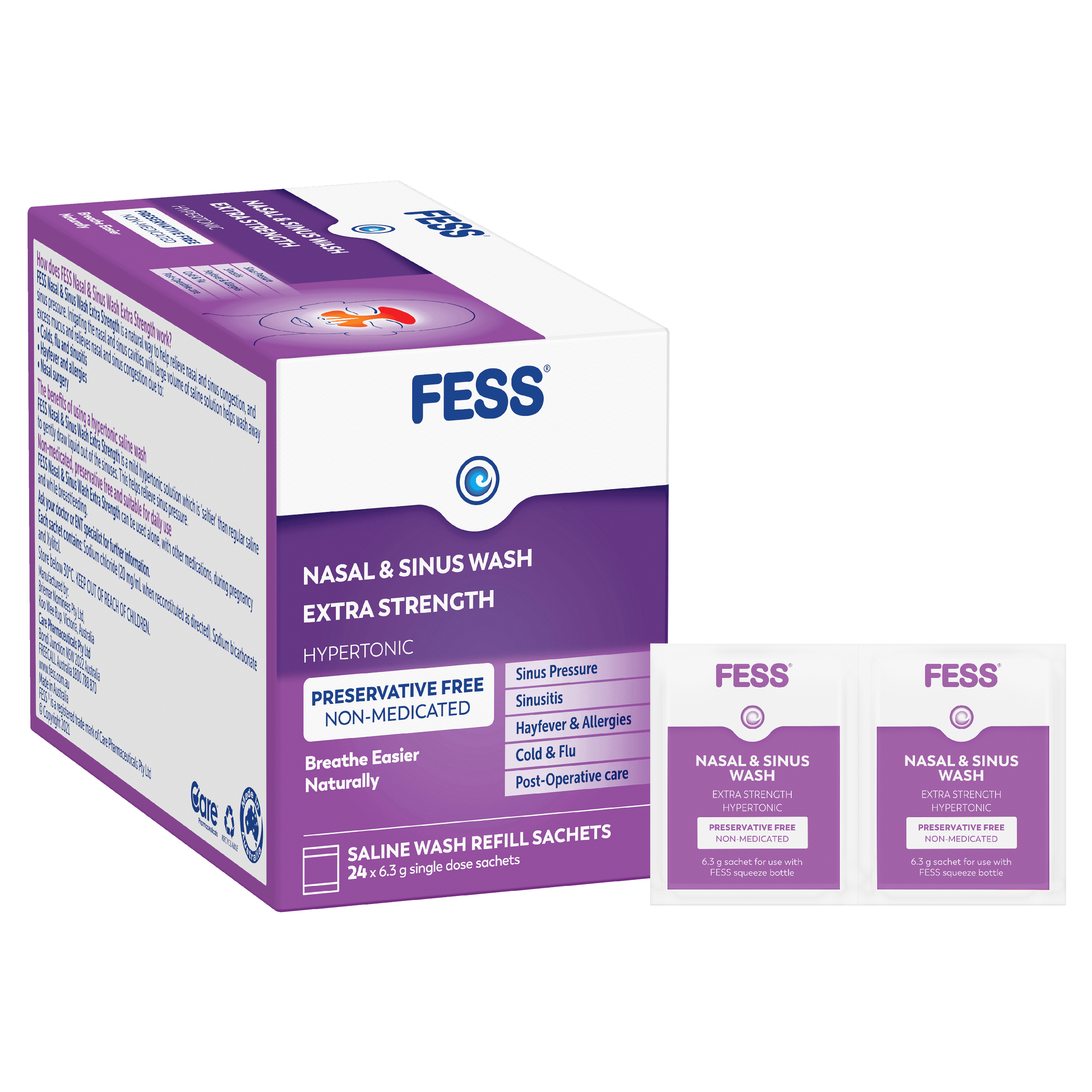 Buy Fess Sinu-Cleanse Deep Cleansing Wash Starter 24 Pack Online ...