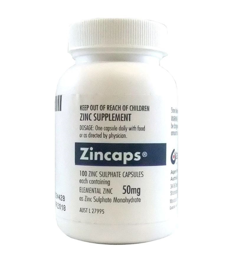 Buy Zincaps 100 Capsules Online | Chempro Chemists